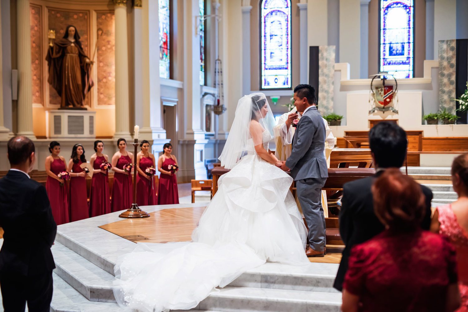 Elegant Cathedral Wedding Ceremony - Steven Cotton Photography
