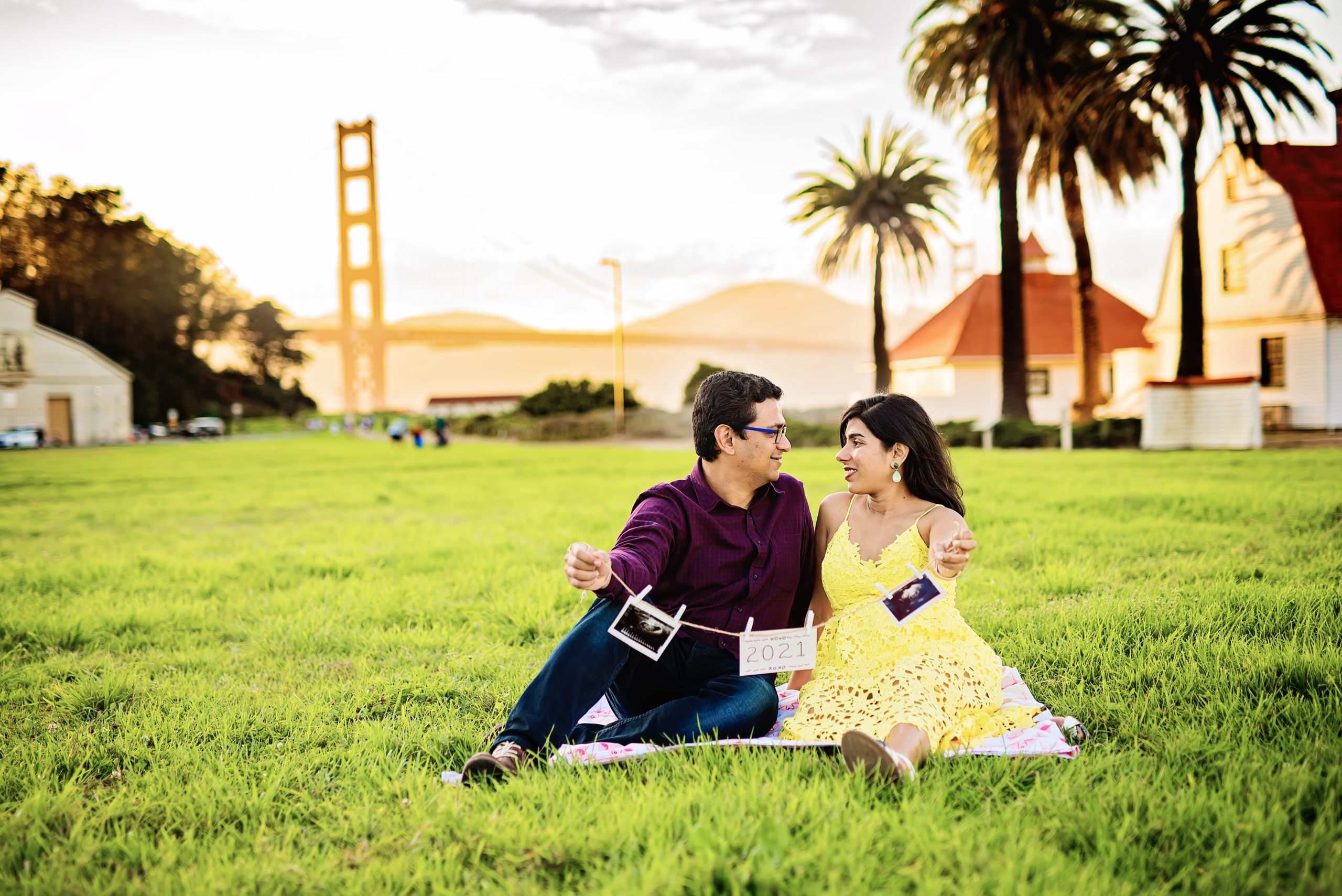 Sunset Maternity Portraits At Crissy Field - Steven Cotton Photography