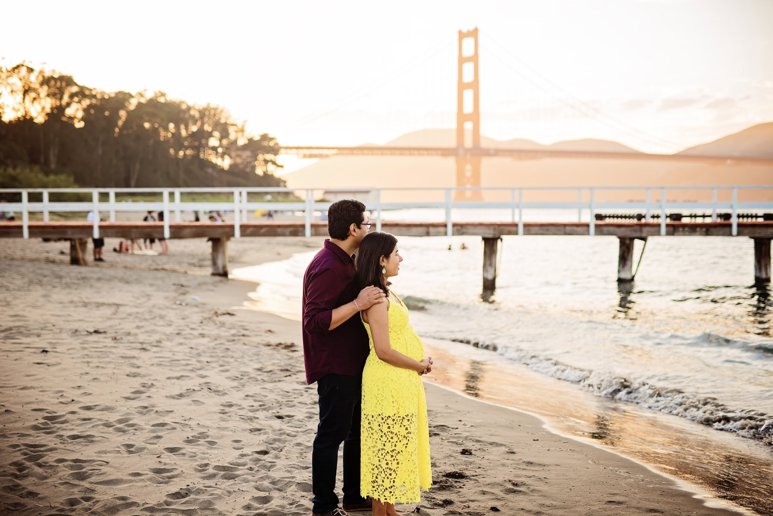 Sunset Maternity Portraits At Crissy Field - Steven Cotton Photography