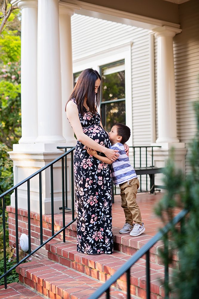 Evening Maternity Portraits at the Elizabeth Gamble Garden - Steven ...